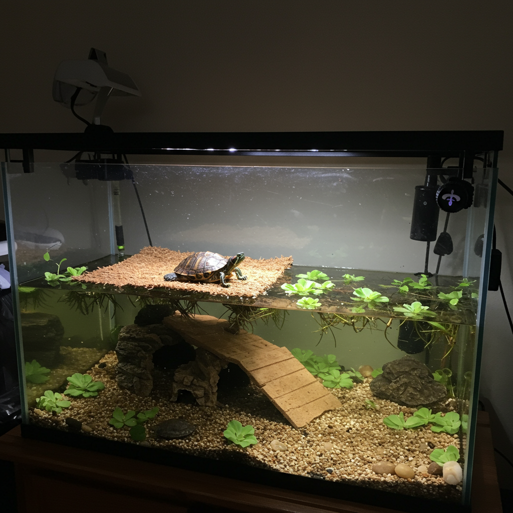 Akwarium dla żółwia wodno-lądowego - jak je urządzić i pielęgnować ...